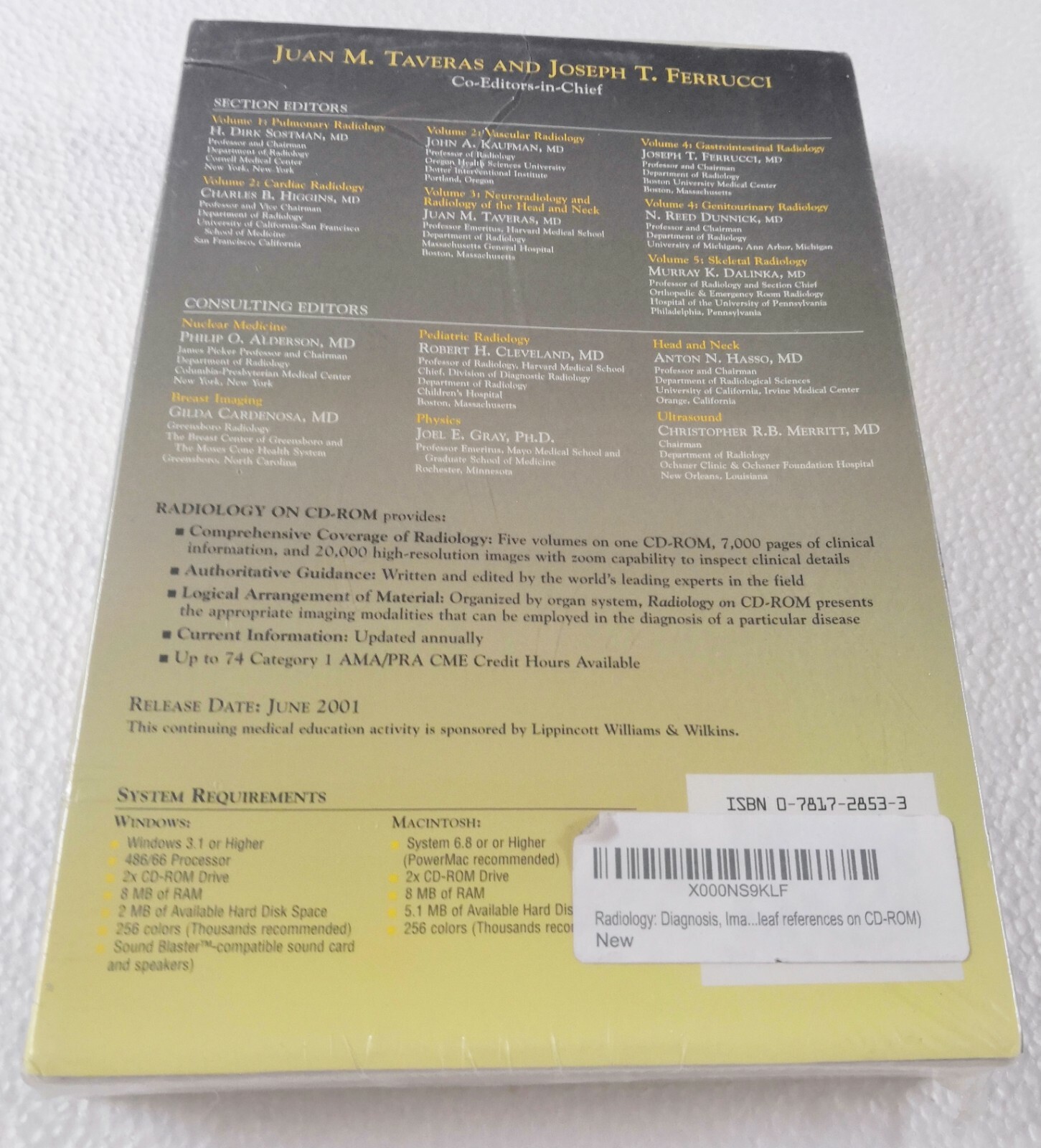 Radiology by Joseph T. Ferrucci (2002, CD-ROM, Revised edition) for ...