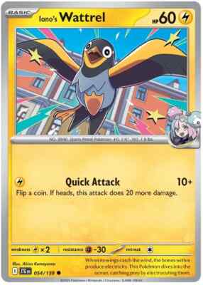 Iono's Wattrel Pokemon TCG Card 054/159 | eBay