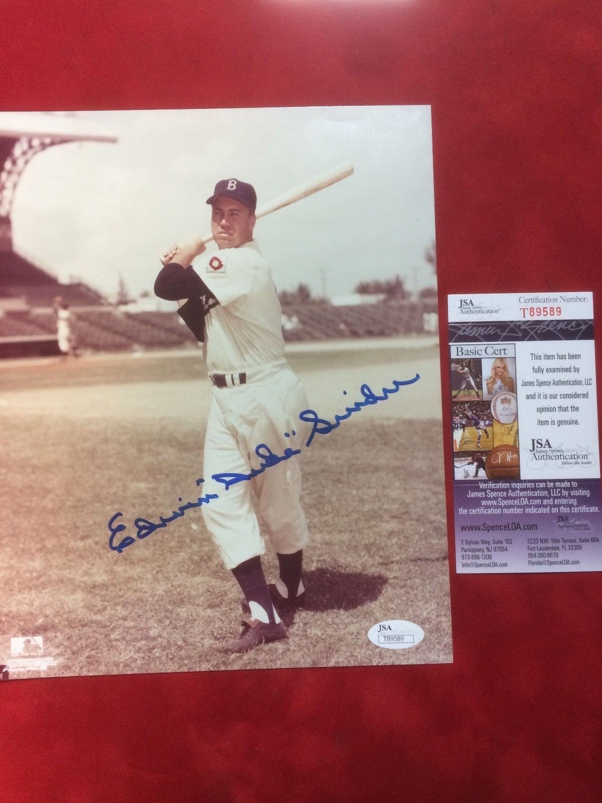 Duke Snider Autographed Memorabilia | Signed Photo, Jersey ...