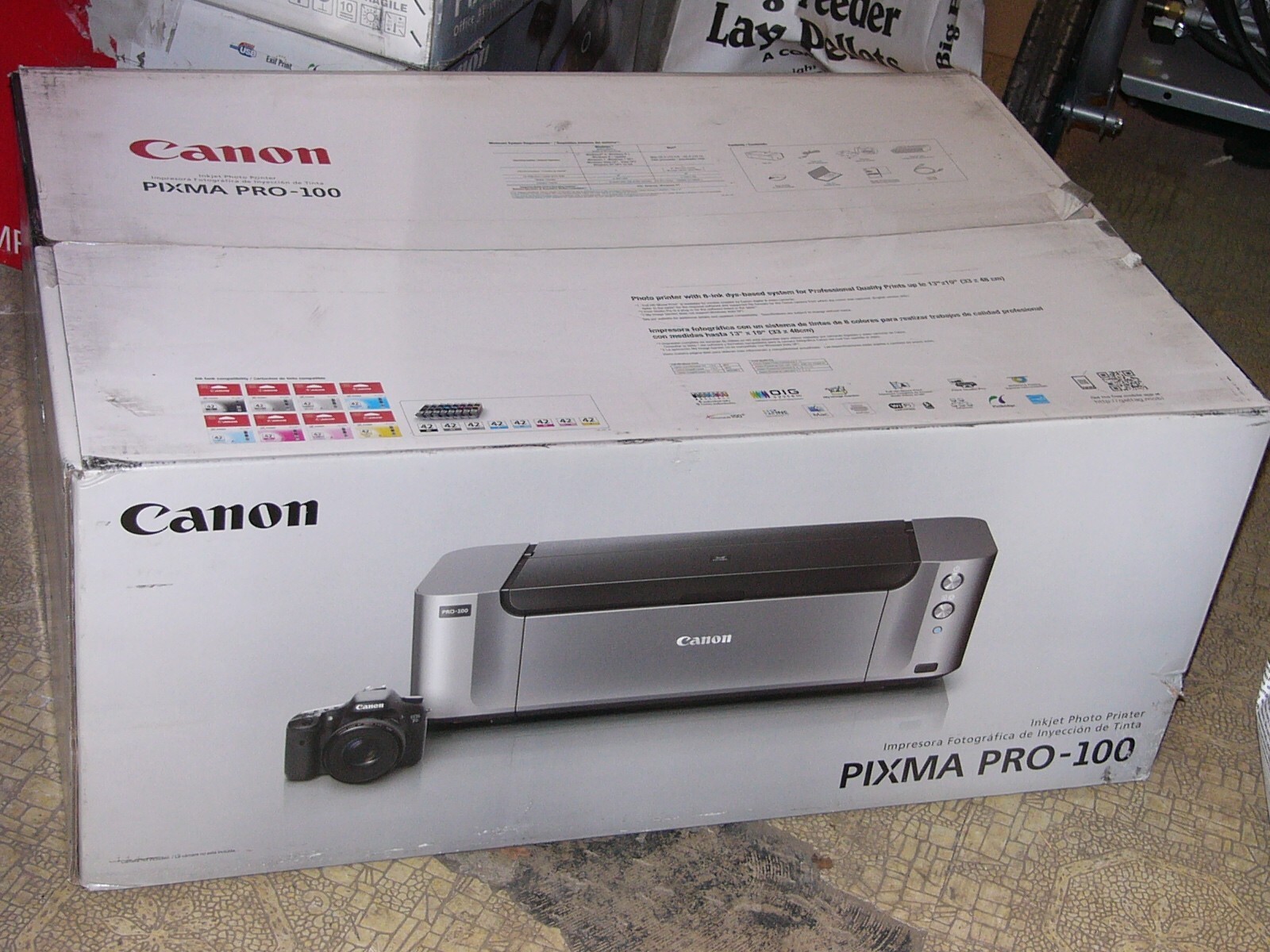 Canon PIXMA PRO-100 Inkjet Color Digital Photo Printer - 6228B002 for ...