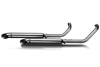 Delkevic 2-2 Exhaust Kawasaki Vulcan 900 21" Curved Out Stainless ...