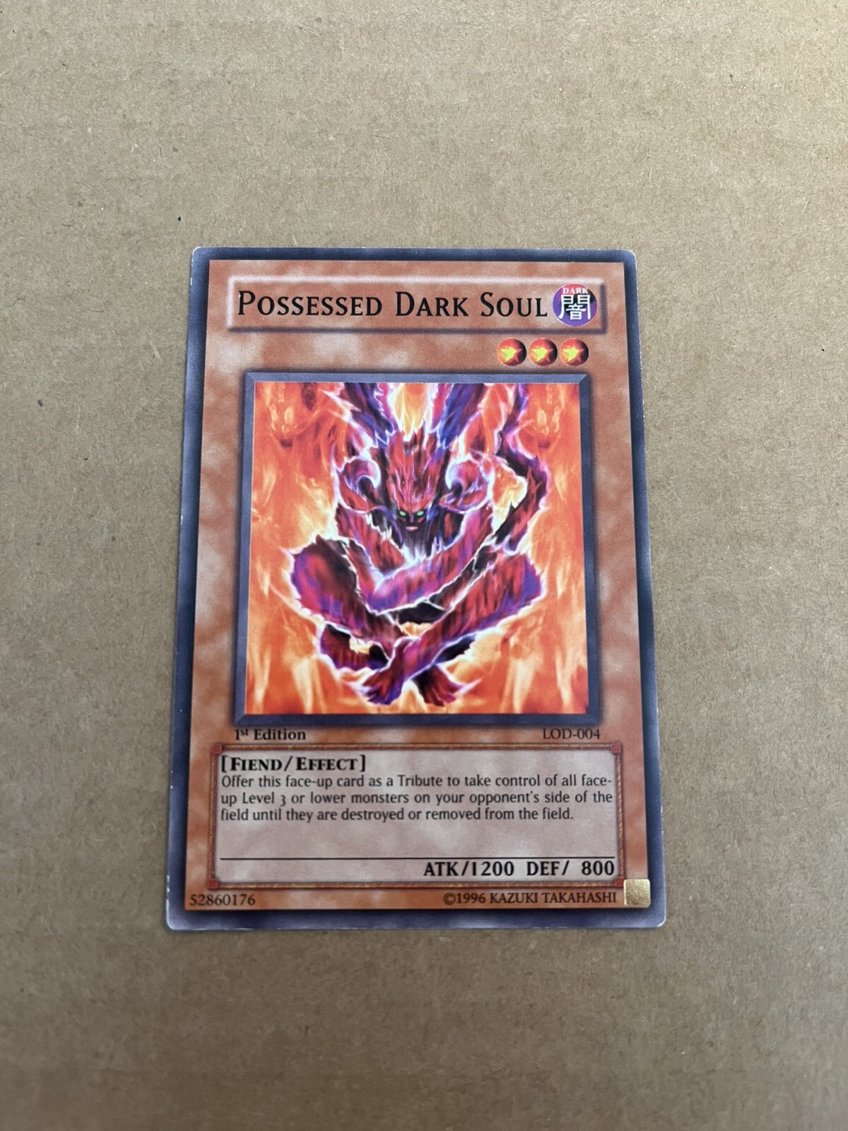 POSSESSED DARK SOUL - LOD-004 - Yu-Gi-Oh! card - 1st Edition - NM | eBay