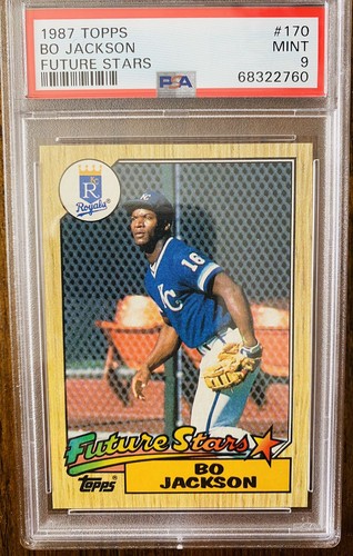 1987 Topps Bo Jackson Future Stars #170 Rookie RC PSA 9 MINT Kansas ...