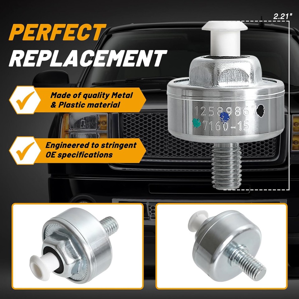 2Pcs 213-3521 12589867 Knock Sensor Fit For Chevy Silverado Express GMC ...