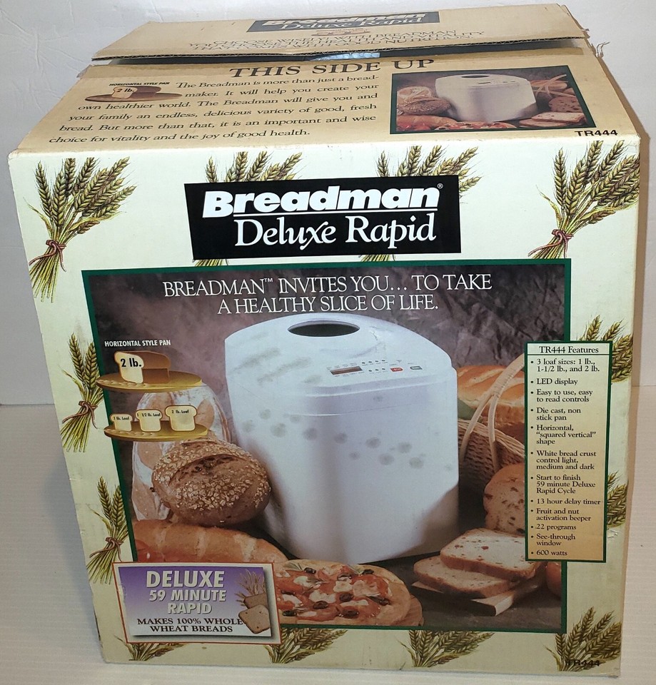 BREADMAN Deluxe Rapid TR444 Automatic Breadmaker Machine Bread Maker-1 ...