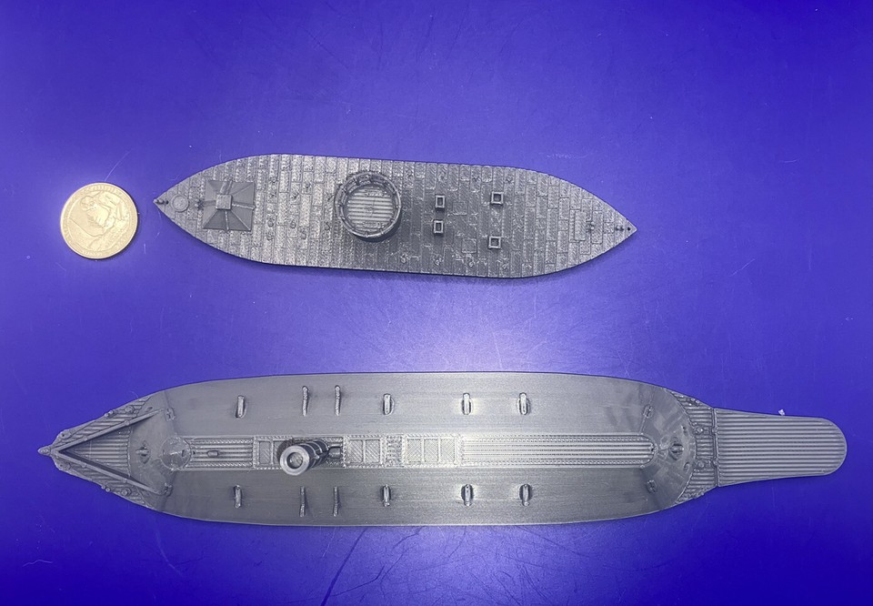 USS Monitor & CSS Virginia - 1:350 Ship Models | eBay