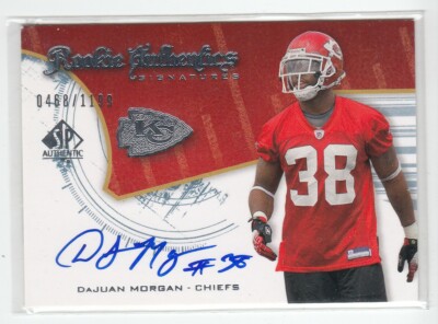 Dajuan Morgan 2004 Upperdeck SP NFL Football Autograph Card Chiefs | eBay