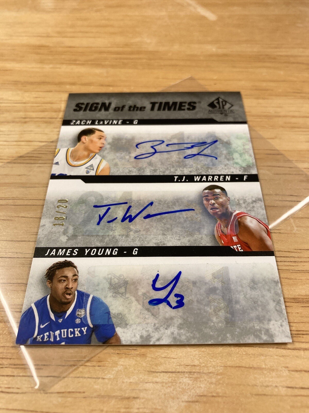 2014-15 SPA Lavine Warren Young SIGN OF THE TIMES ROOKIE AUTOS SSP #18/ ...