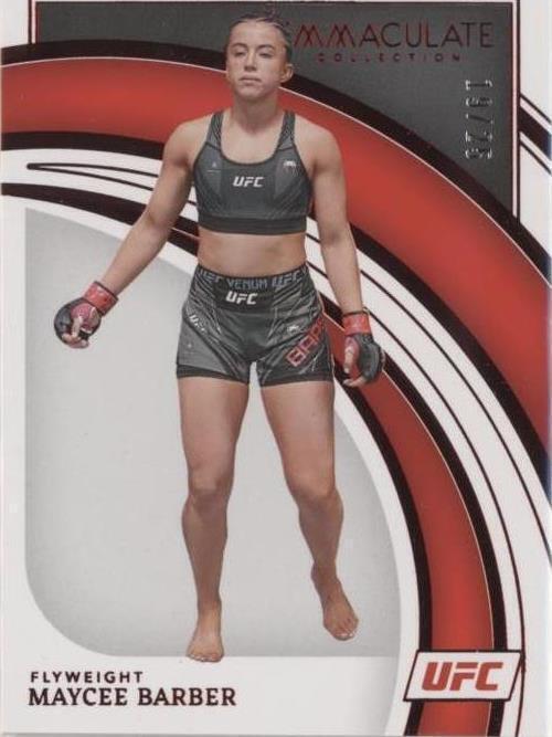 2022 Panini Immaculate Collection UFC - Maycee Barber #55 Red /25 for ...