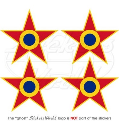 ROMANIA Romanian AirForce Warsaw Pact Roundels 50mm(2") Vinyl Stickers ...
