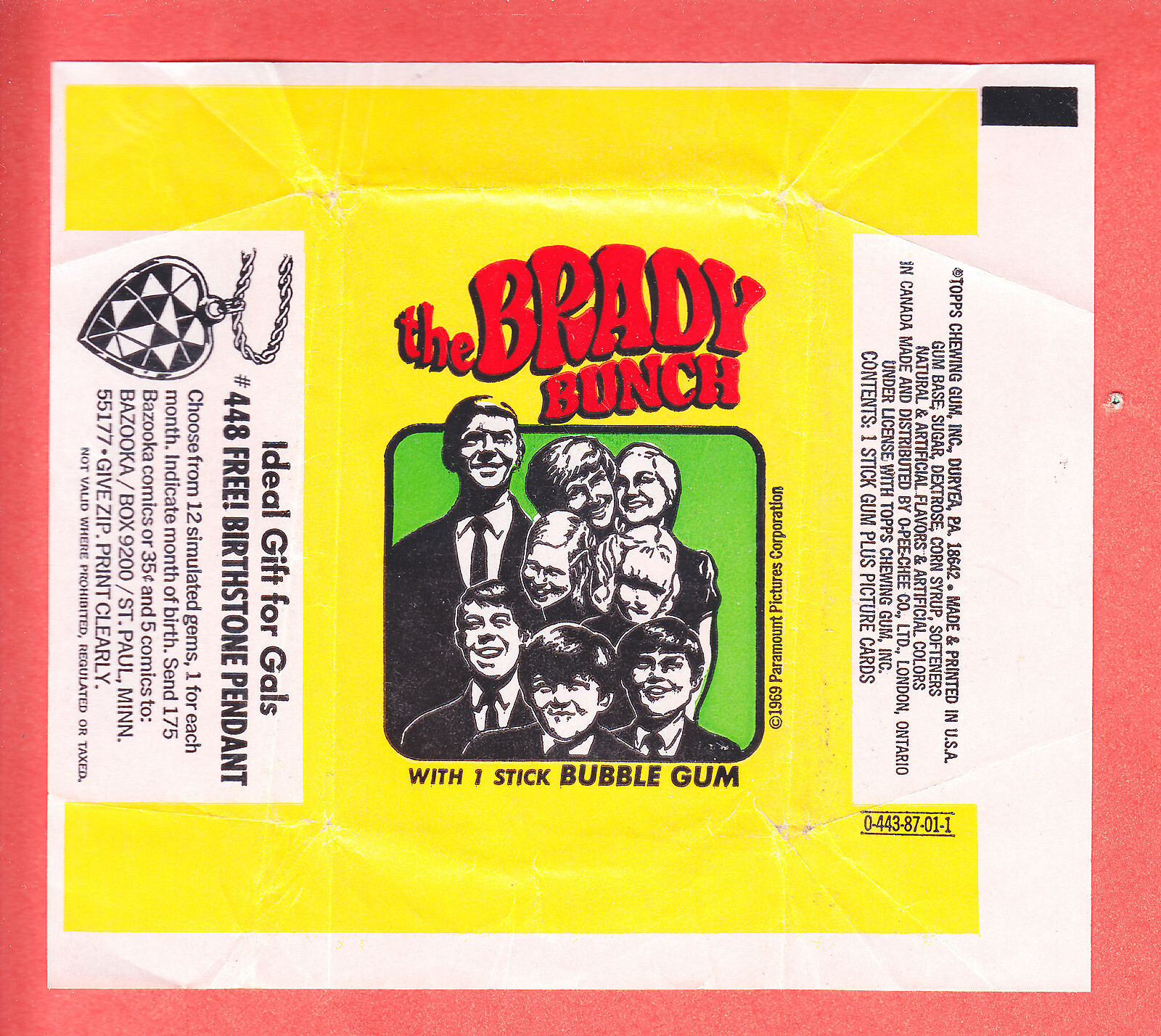 1971 TOPPS BRADY BUNCH WAX WRAPPER NM | eBay