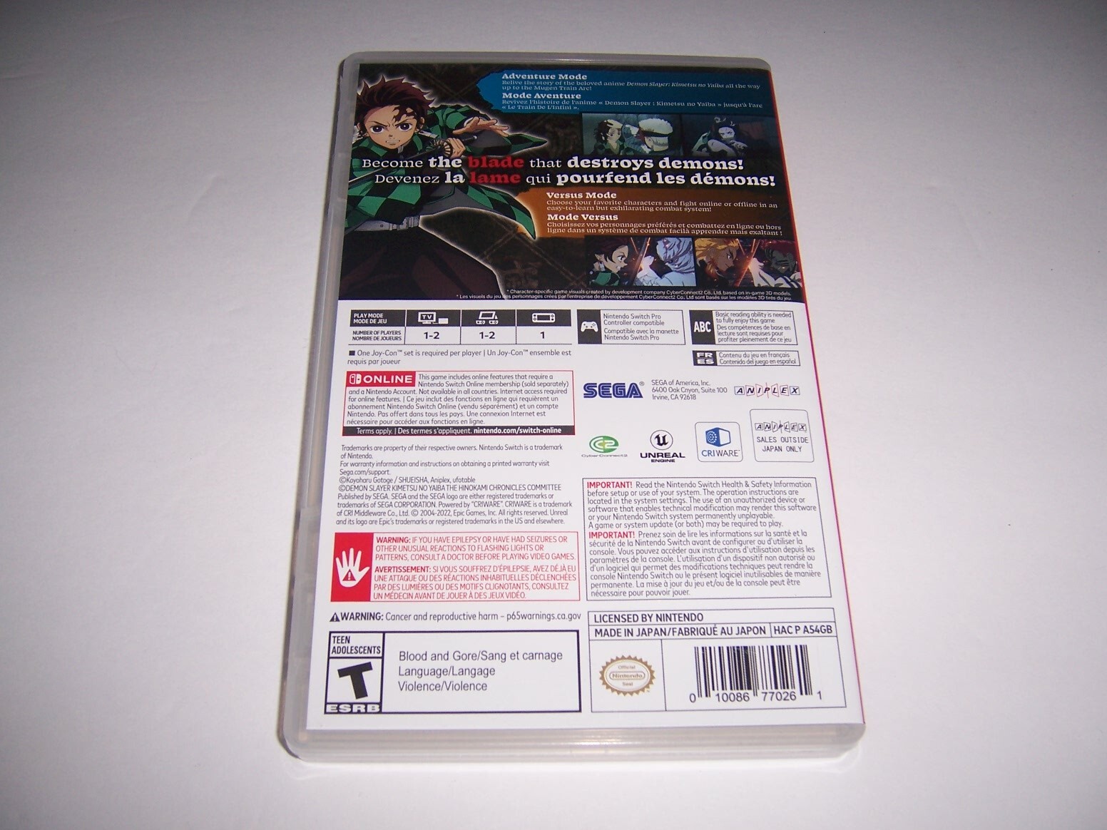 Authentic Replacement Case Box ONLY Demon Slayer Himokami Chronicles | eBay