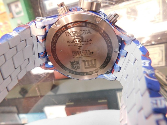 Invicta NFL NY Giants 52mm Reserve Subaqua Swiss Quartz Hydro Watch ...