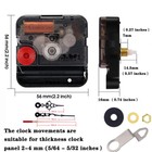 Sweep Type Wall Clock Movement Mechanism 12888 Replacement Quartz Clock ...