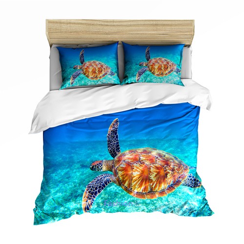 Single/Double/Queen/King Size Doona/Duvet/Quilt Cover Set Linen Sea ...