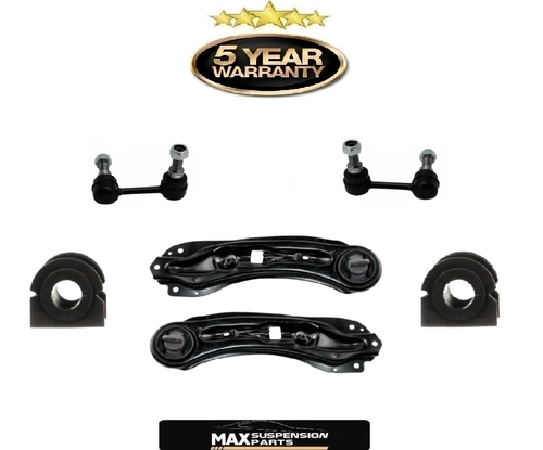 6 Rear Suspension Trailing Arm Sway Bar Link Stabilizer Bar Bushings ...