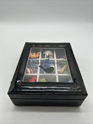 Nora Fleming Minis Lot Of 13 With Storage Display Box, New And Retired ...