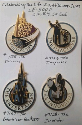Disney Pin WDW The Life of Walt The Imagineer Visionary Entertainer ...