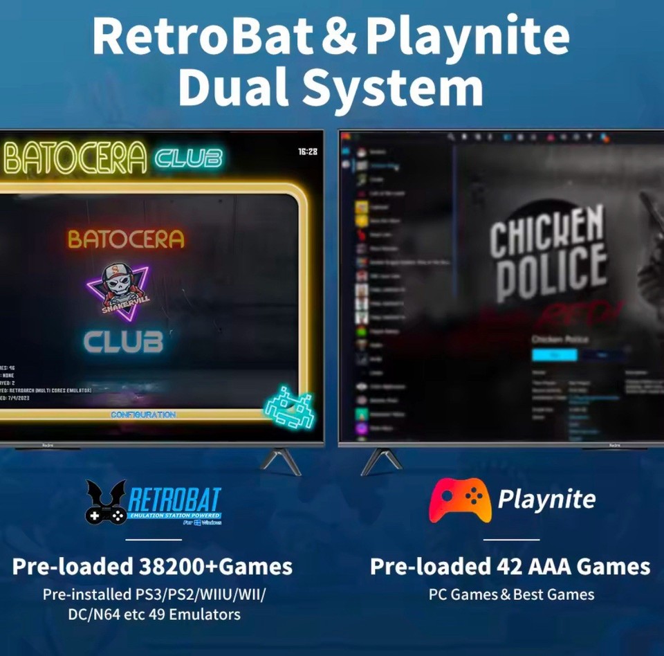 Retro Gaming HDD Console: 38,200+ Retro & AAA Games - RetroBat ...