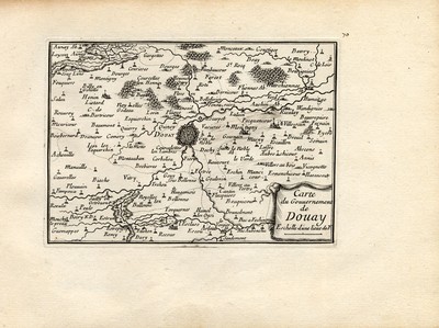 Antique Map-DOUAI-DOUAY-FRANCE-Beaulieu-1667 | eBay