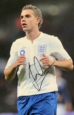 Jordan Henderson signed 12x8 photo Image A UACC Registered Dealer COA ...