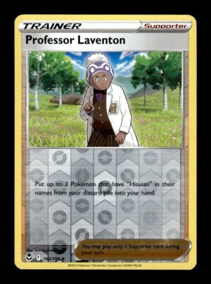 Pokemon Silver Tempest PROFESSOR LAVENTON 162/195 Reverse Holo | eBay