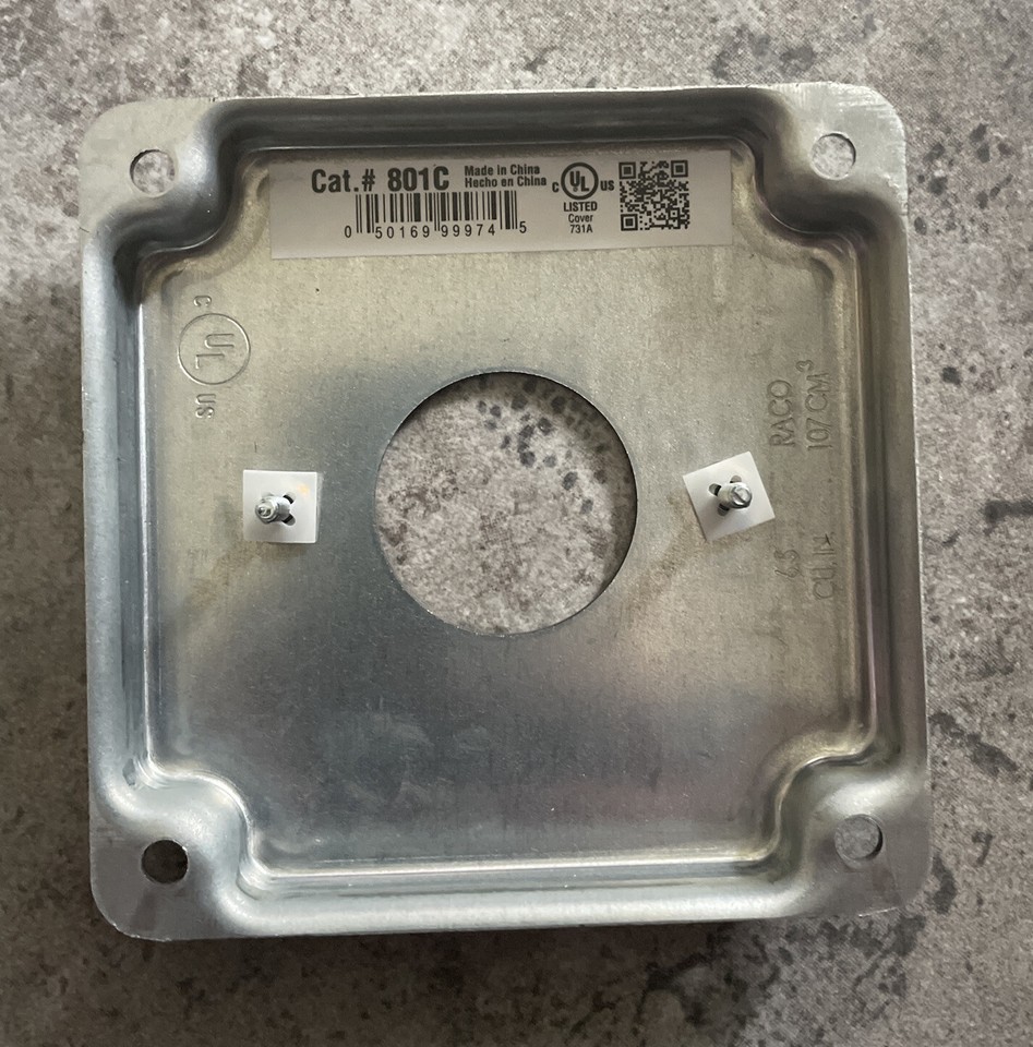 Raco 801C 4” square industrial cover | eBay