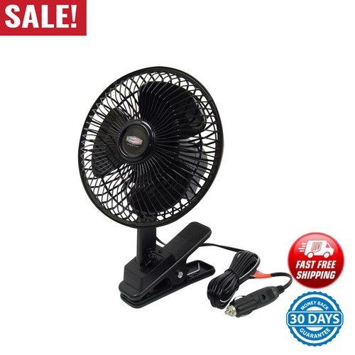 12 V Oscillating Fan Quick Clip Portable Heavy-duty Spring-loaded Clamp ...