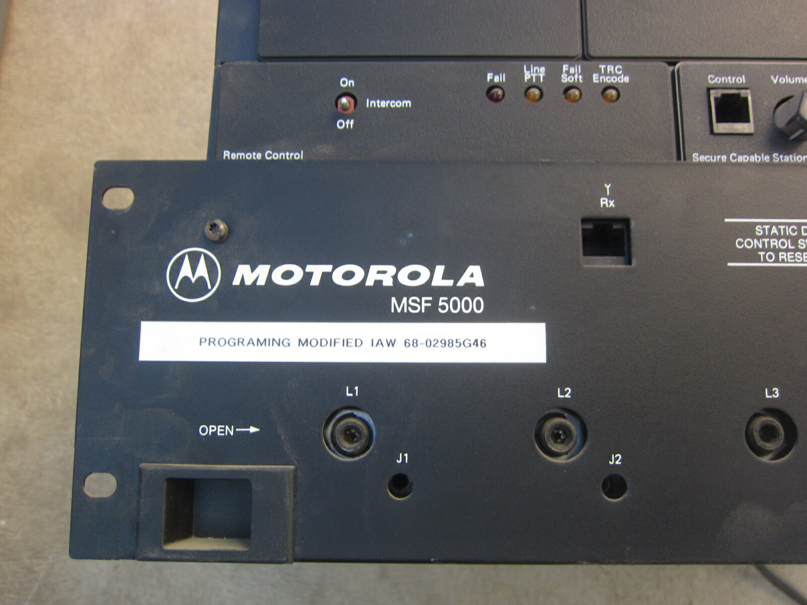 Motorola MSF5000 Repeater Station & Remote Control for sale online | eBay