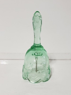 Fenton green glass Bell | eBay