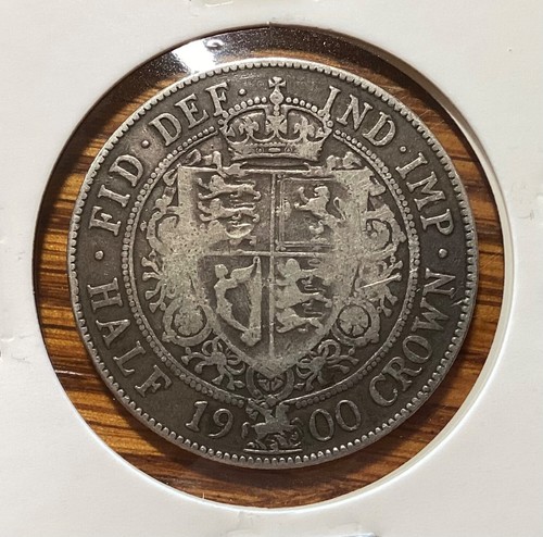 Great Britain(UK) 1898 Victoria ½ Crown Silver Coin (VF-) | eBay
