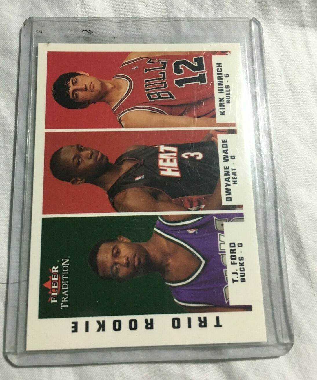 2003-04 Fleer Tradition - Trio Rookie Dwyane Wade, Kirk Hinrich, T.J ...