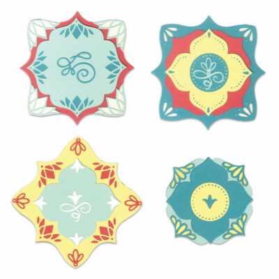 Sizzix Thinlits Die Set 14PK - Corners & Labels by Courtney Chilson 663592 | eBay