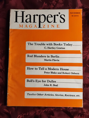 HARPER'S November 1951 GILBERT HIGHET MARTIN FLAVIN LAURENCE LAFORE | eBay