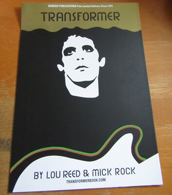 Lou Reed Mick Rock Transformer Genesis Books 2013 Promotional Brochure ...