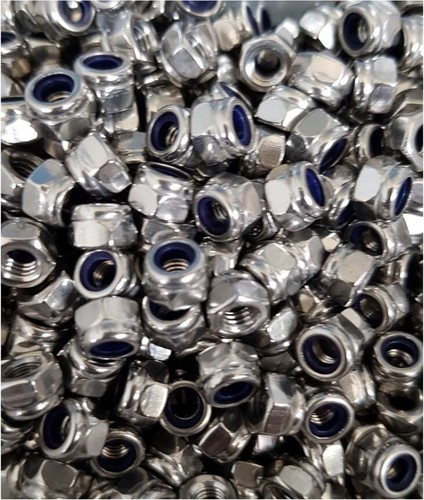 Nyloc Nuts Stainless M3 M4 M5 M6 Nylon Insert Steel Various Pack ...