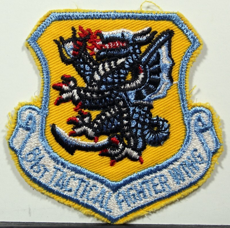 US Air Force 81st Tactical Fighter Wing Full Color Crest Insignia Badge ...