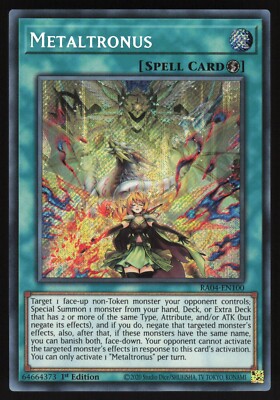 Metaltronus - RA04-EN100 - Secret Rare - 1st Edition Yugioh | eBay ...