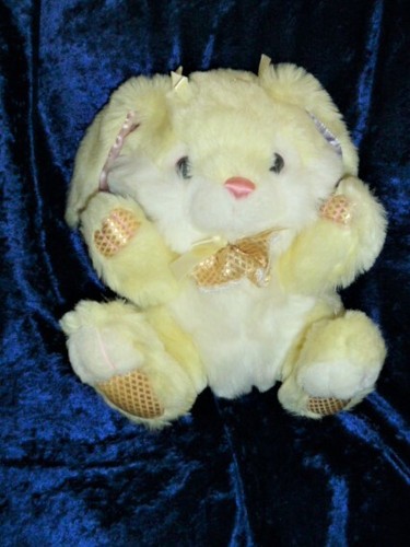 Cuddle Wit Yellow White Bunny Rabbit Easter Gold Diamond Feet Paw ...