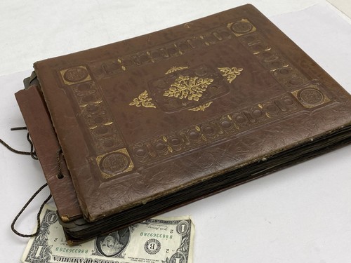 (275) Vintage ca. 1930's *DISTRESSED FAMILY PHOTO ALBUM* SEPIA & BW ...