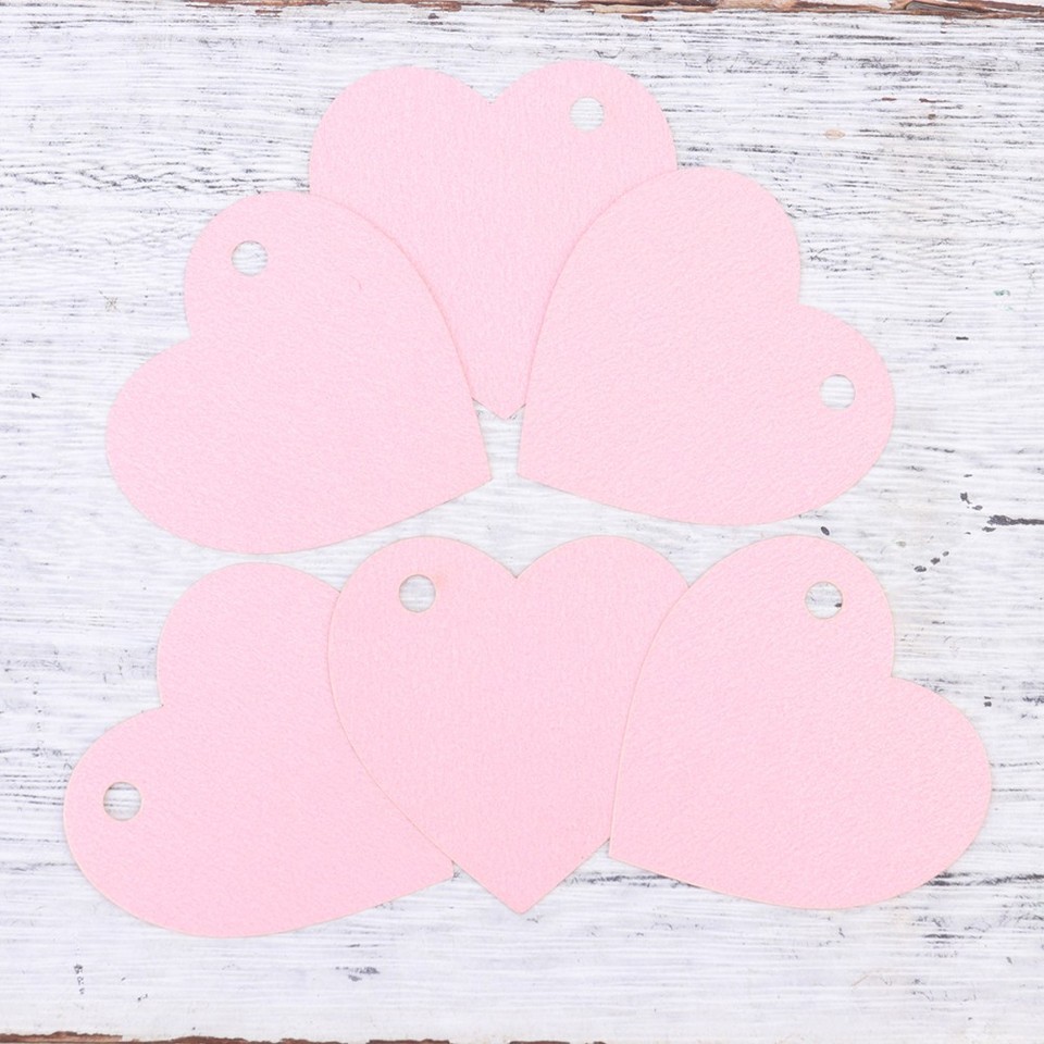100Pcs Pink Heart Shape Gift Tag Decorative Paper Tags for Gifts Decor ...