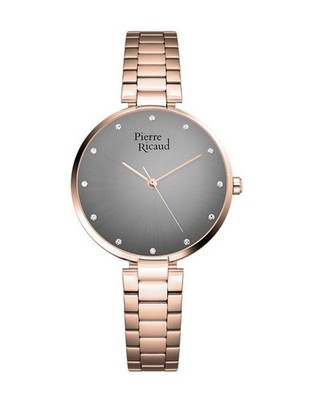 PIERRE RICAUD Women Quartz Casual Watch Classic Dress Silver color Dial ...