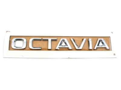 original Skoda OCTAVIA chrome rear lettering emblem badge 5E08536872ZZ ...