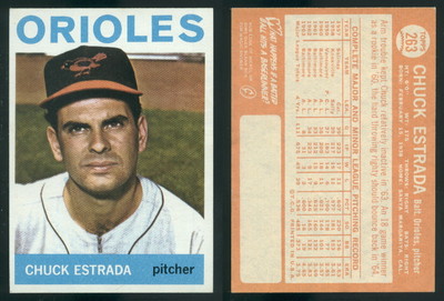 (49751) 1964 Topps 263 Chuck Estrada Orioles-EM | eBay