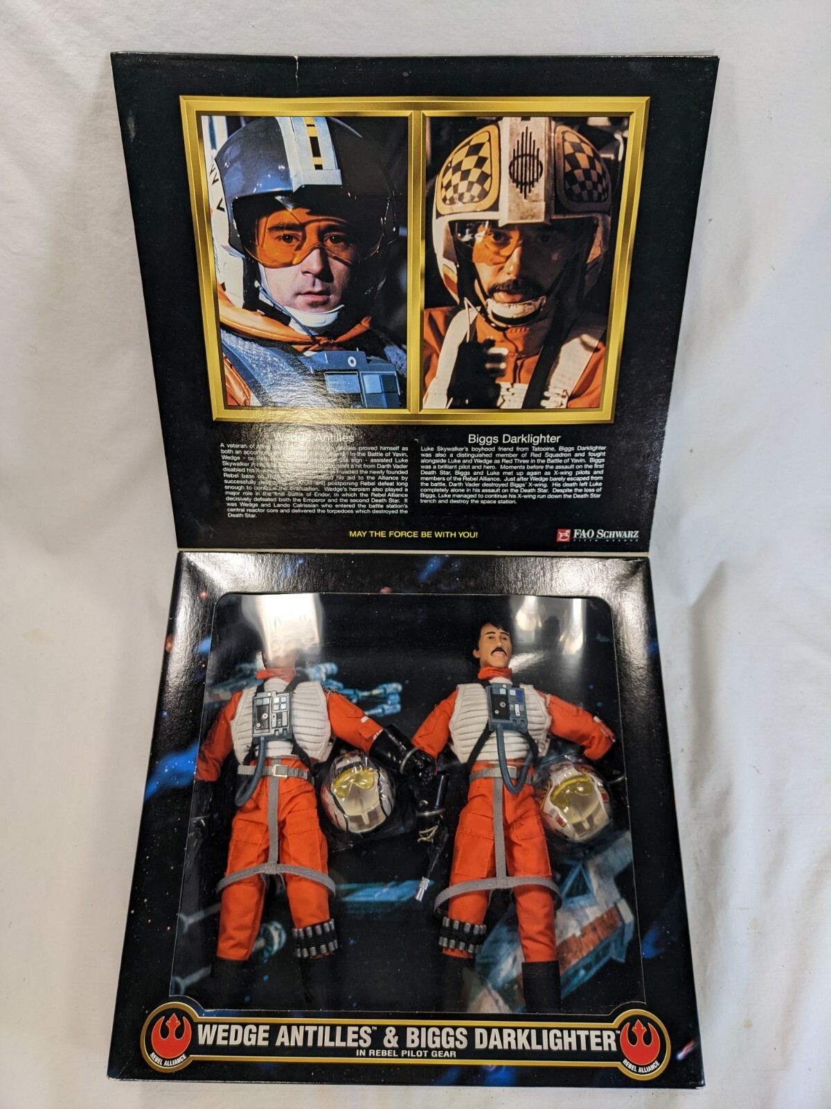 1998 Star Wars Action Collection 12" Wedge Antilles & Biggs Darklighter ...