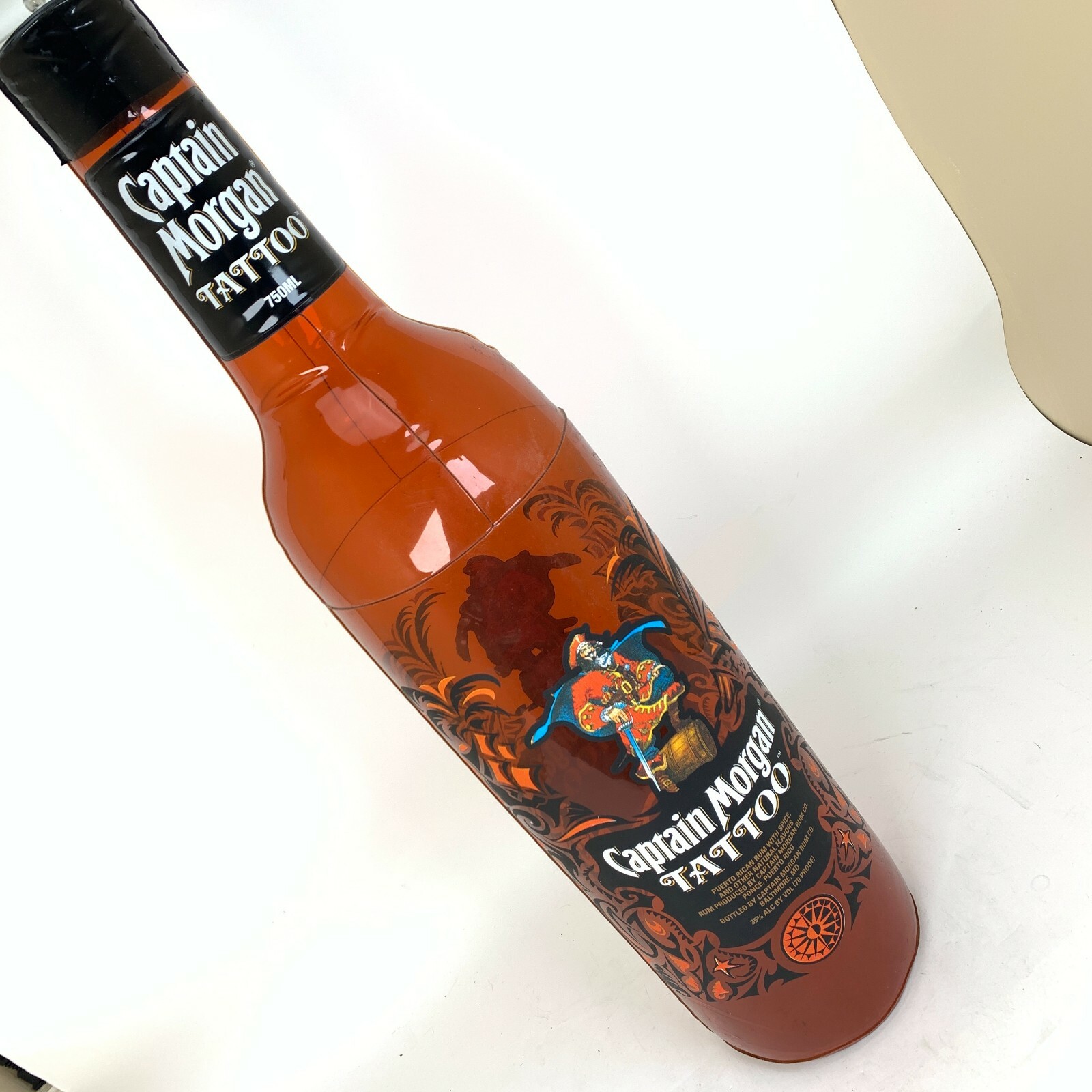 Captain Morgan Tattoo inflatable Blow Up Store Promo bottle Man Cave ...