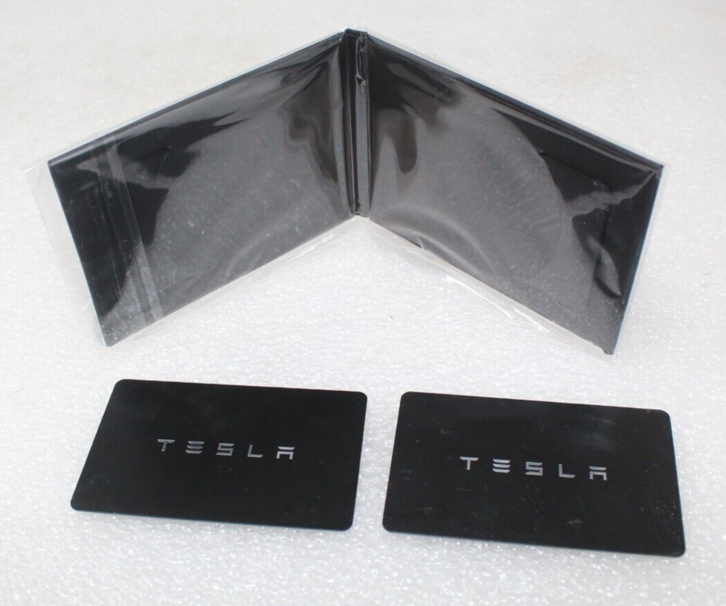 New SET OF 2 Genuine OEM TESLA Model S 3 X Y Cybertruck KEY CARD ...