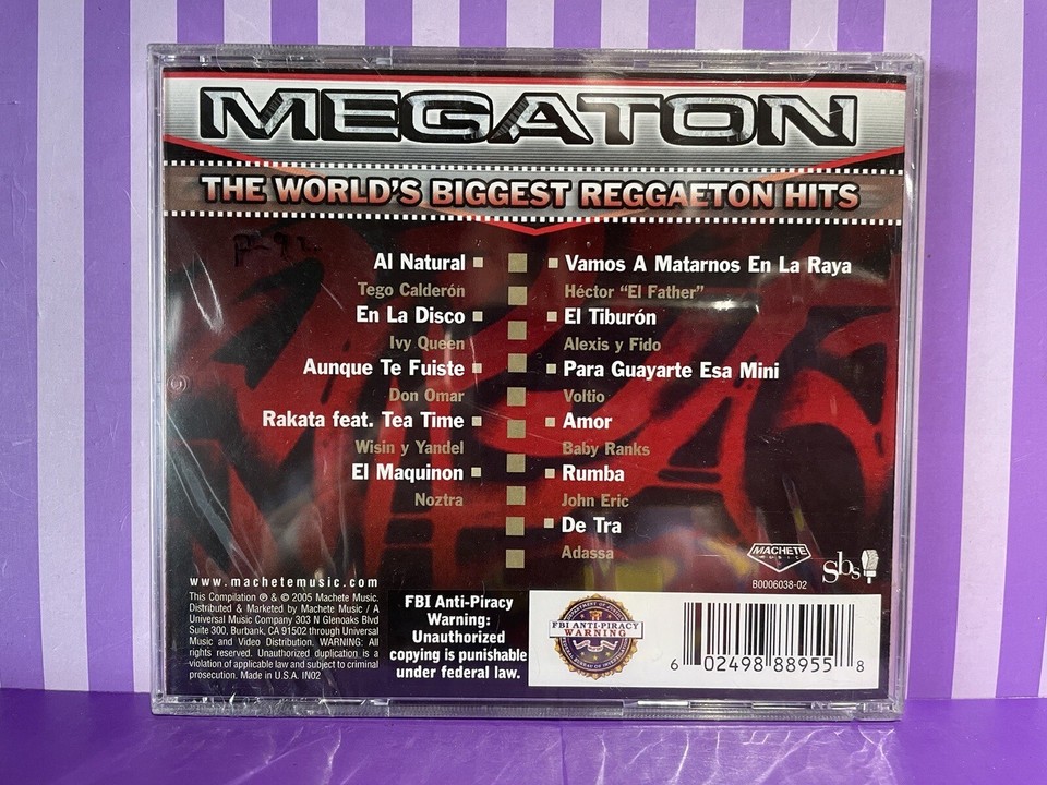 NEW SEALED Megaton The World's Biggest Reggaeton Hits Various Artists ...