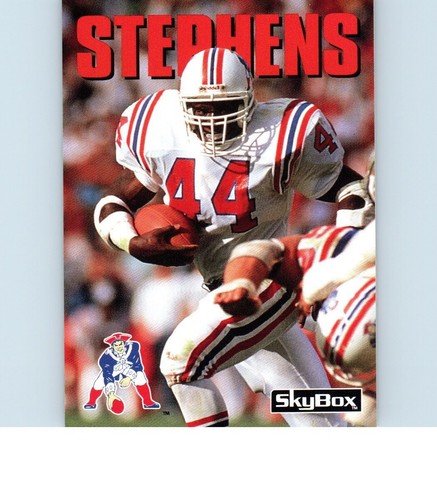 John Stephens 95 Patriots 1992 Skybox NFL Football Trading Card | eBay