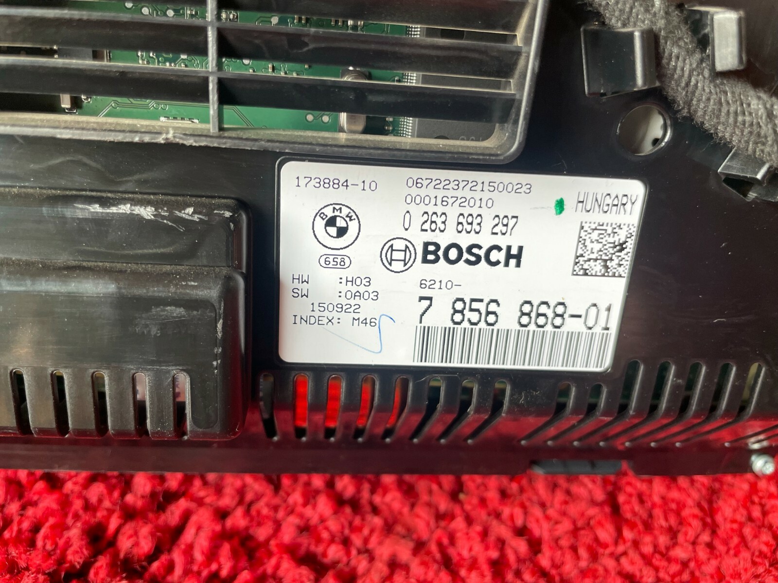 BMW F06 F13 F10 M5 M6 INSTRUMENT CLUSTER ODOMETER SPEEDOMETER GAUGE OEM ...